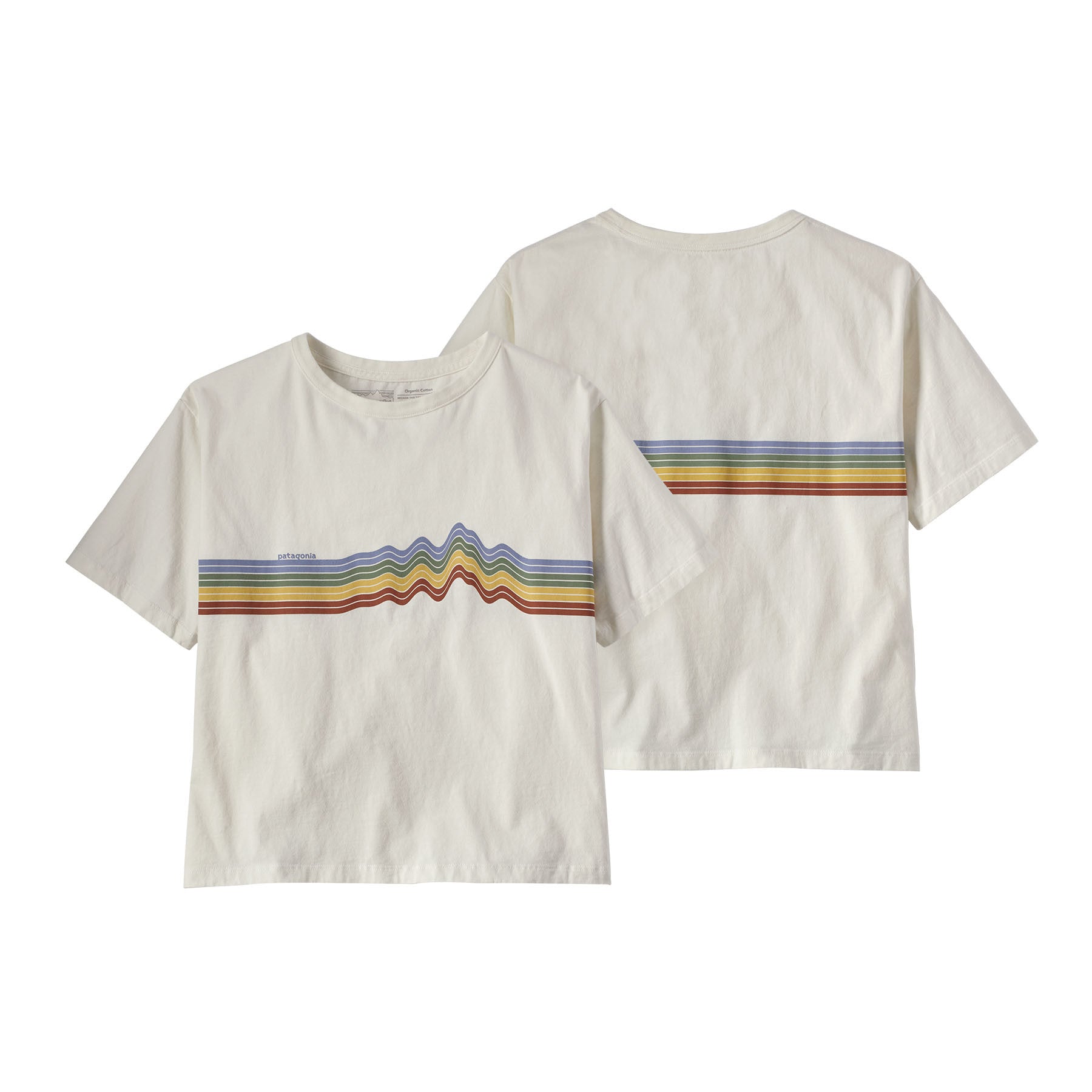 W's Ridge Rise Stripe Organic Easy Cut Tee – Patagonia Worn Wear®